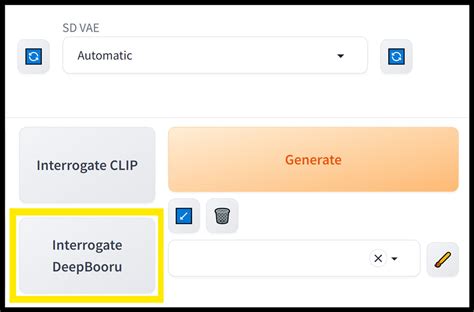 Interrogate Deepbooru A Feature For Analyzing And Tagging Images