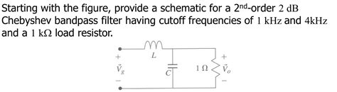 Solved Starting With The Figure Provide A Schematic For A