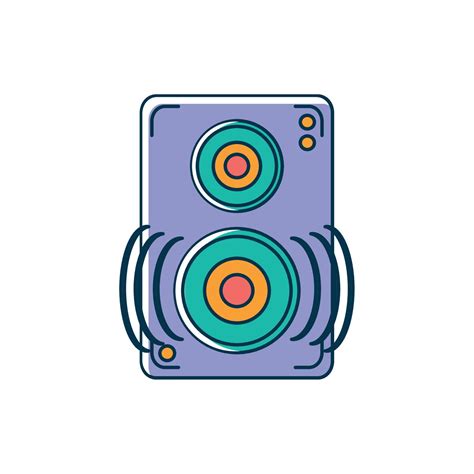 Speaker Amplifier Noise Melody Sound Music Line And Fill Style 13434883 Vector Art At Vecteezy