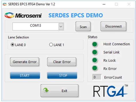 microsemi dg0624 rtg4 fpga serdes epcs protocol design owner s manual