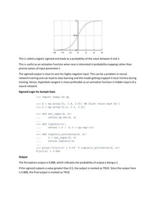 Perceptron Study Material With XOR Example PDF