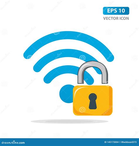 Wifi Locked Sign Icon Isolated On White Background Password Wi Fi Symbol Wireless Network Icon