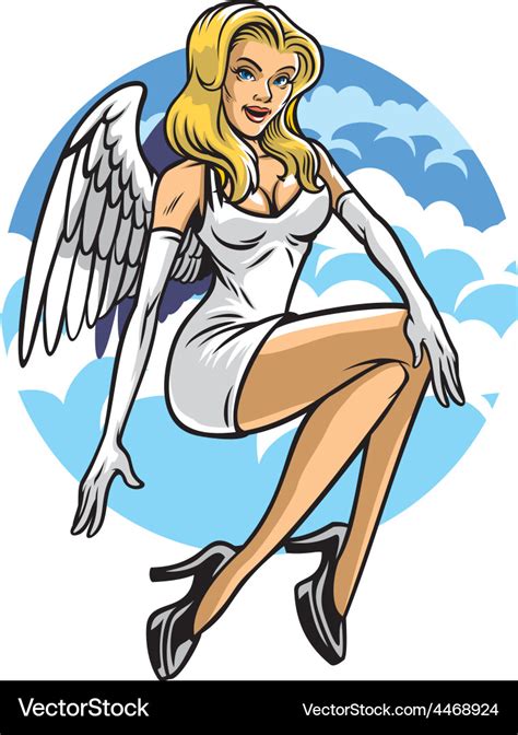 Sexy Angel Royalty Free Vector Image Vectorstock