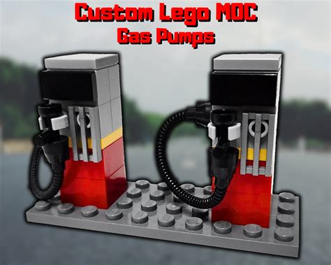 Lego Moc Gas Pumps By Noob Builds Lego Rebrickable Build With Lego