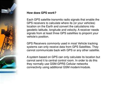 PPT GPS Vehicle Tracking Technology PowerPoint Presentation Free Download ID