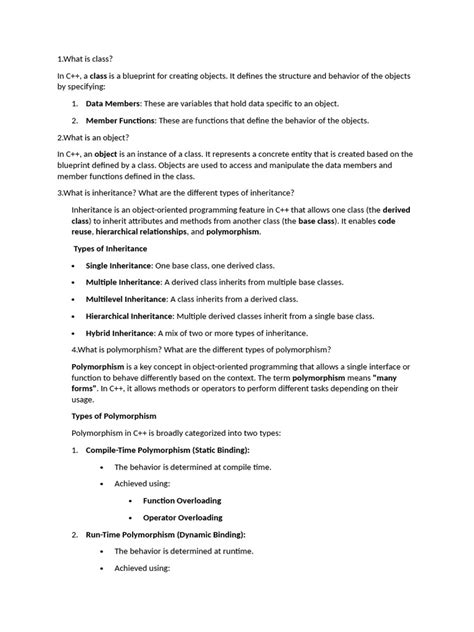 C Viva Pdf Inheritance Object Oriented Programming Pointer Computer Programming