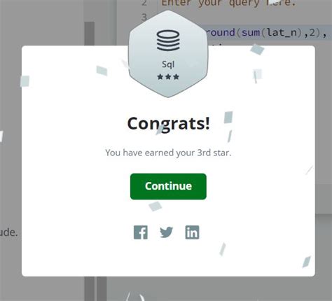 Umesh Talekar 💡 On Linkedin 3rd Sqlstar Sql Hackerrank