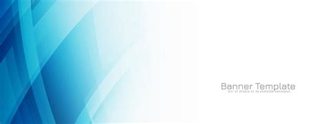 현대 우아한 파란색 기하학적 배너 무료 벡터