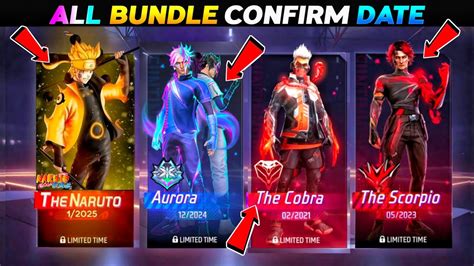 New Evo Bundle Confirm Date 🤯💥 Naruto Evo Bundle Ff Cobra Bundle