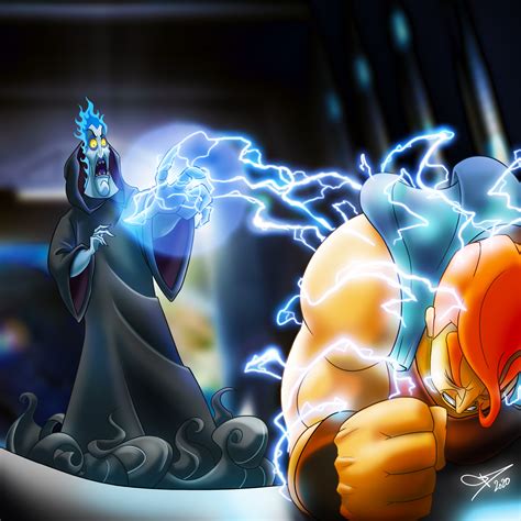 Artstation Hercules Vs Hades Disney Wars