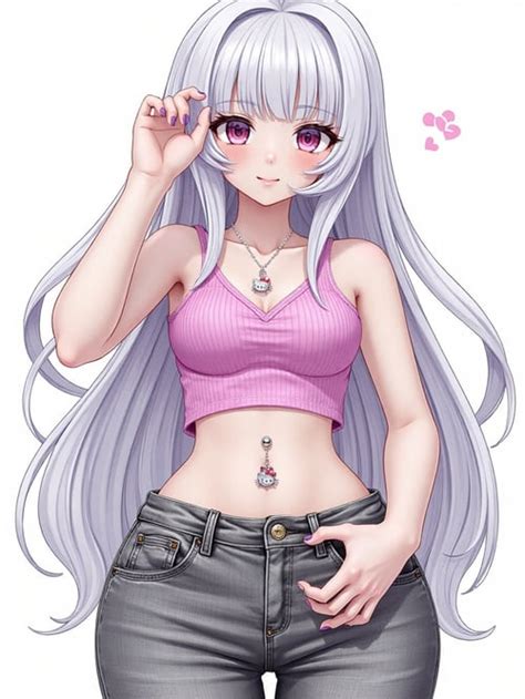 Belly Button Ring Navel Piercing Tensorart Tensorart