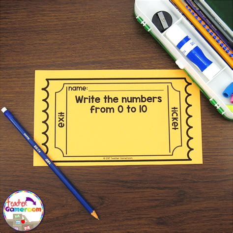 How To Use Exit Tickets In The Classroom Teacher Gameroom