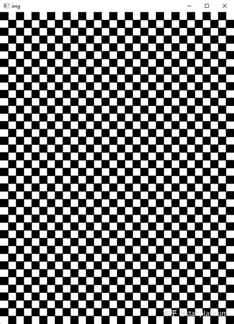 基于opencv4 8 1，使用c 绘制800 600，边长为20的黑白棋盘格 知乎