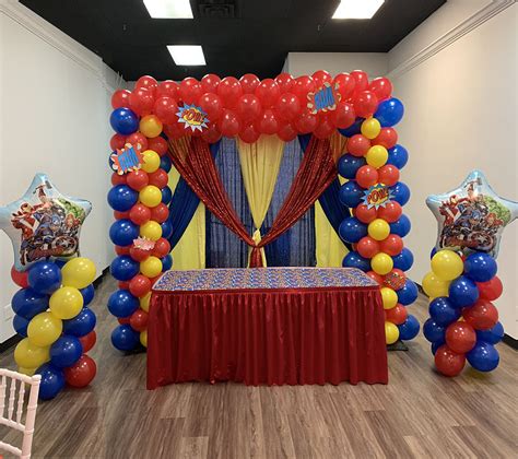 Superhero Balloon Arch The Brat Shack Party Store