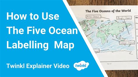 Imans Home School Continents And Oceans ~ Cut And Label The Map
