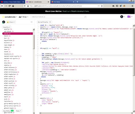 Discord Bot Komut Hata Alıyorum çözemedim Coding Help Glitch Community Forum