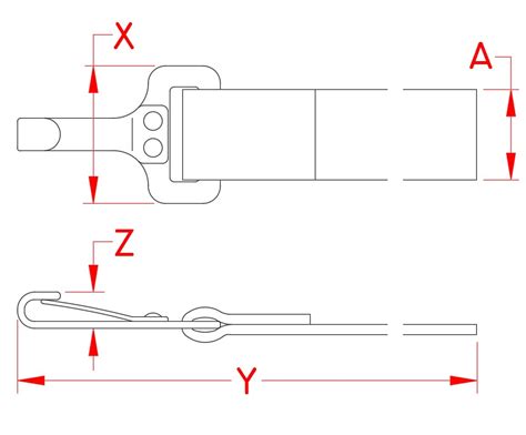 Webbing Assembly With Bimini Clip Suncor Stainless