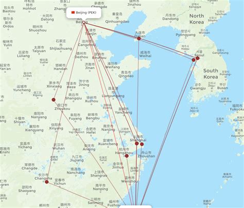 All Flight Routes From Beijing To Taipei Pek To Tpe Flight Routes