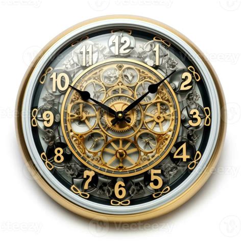 Ai Generated Wall Mounted Analog Clock Clock With Hands Round Clock With Hands 35851266 Stock