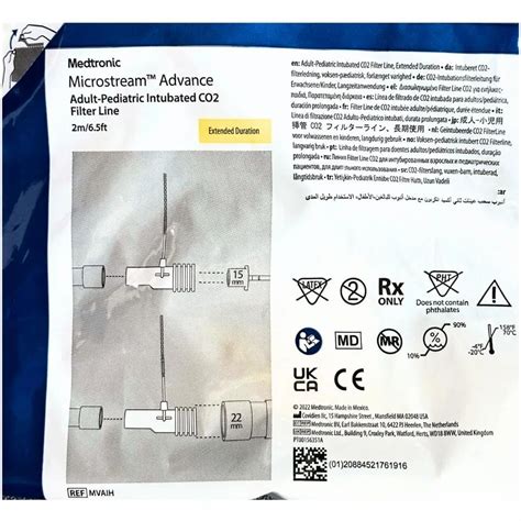 Philips Microstream Advance Adultpediatric Intubated Co2 Sampling Line Extended Duration Use