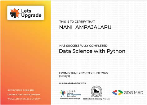 Excited To Announce That Ive Finished The Data Science With Python