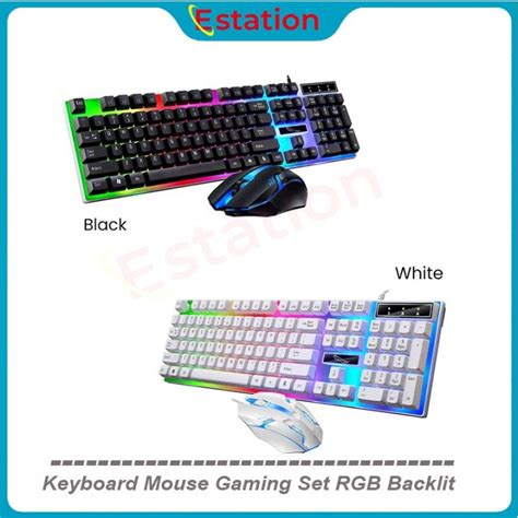 Colorful Rgb Backlit Game Keyboard Gaming Dan Mouse Led Shipadoo Keyboard Mouse Gaming Combo