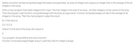 Solved Coral Programming Define A Function Named