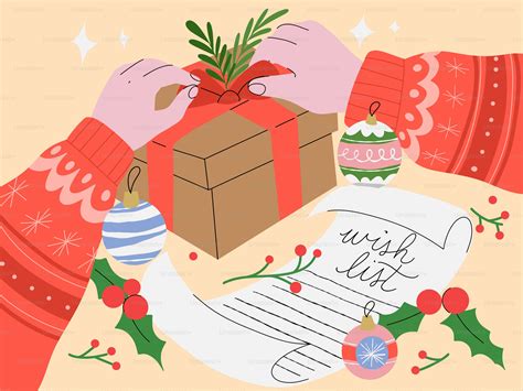 크리스마스 선물이 담긴 상자를 들고 있는 손 벡터 Unsplash의 위시리스트 이미지