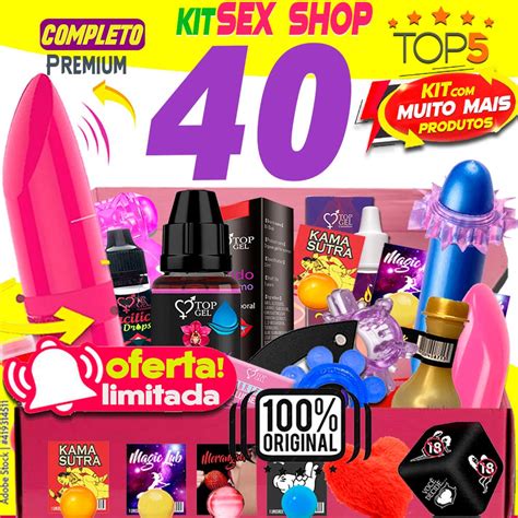 Kit Sex Shop 40 Produtos Eróticos E Brinquedos Sexuais Para Casais Sexy