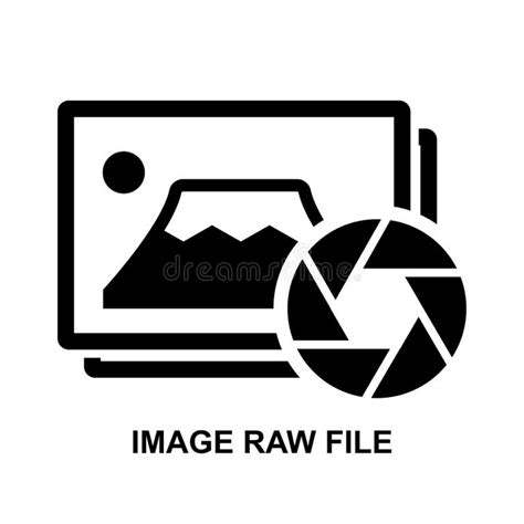 Image Raw Fileraw File Format Isolated On Background Stock