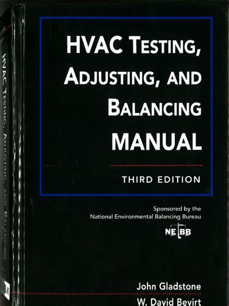 Hvac Testing Adjusting And Balancing Manual Third Edition Pdf
