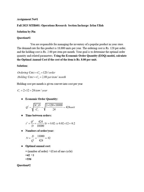 mth601 assignment solution by pin pdf
