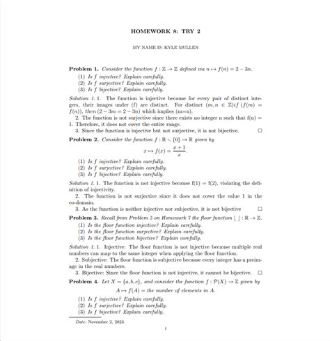 Problem Consider The Function F ZZ Defined Via Chegg