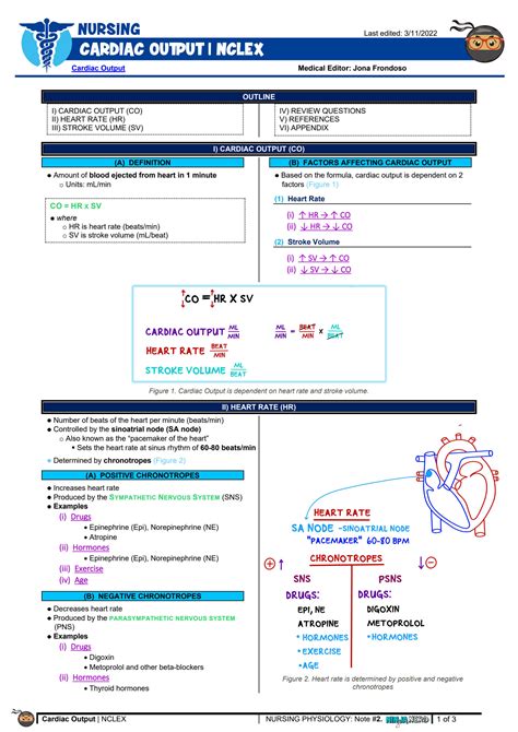 SOLUTION Cardiac Output Nclex Notes Studypool