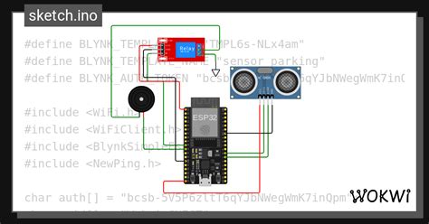 Sensor Parking Wokwi Esp32 Stm32 Arduino Simulator