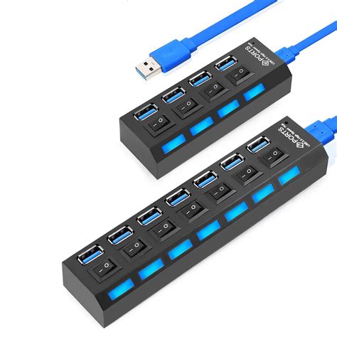 Usb 3 0 Hub 2 0 Hub Multi Usb Splitter 4 7 Port Expander Multiple Usb 3