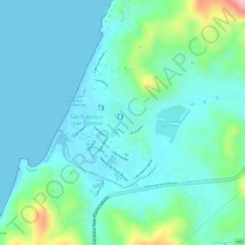 San Francisco San Pancho Topographic Map Elevation Terrain
