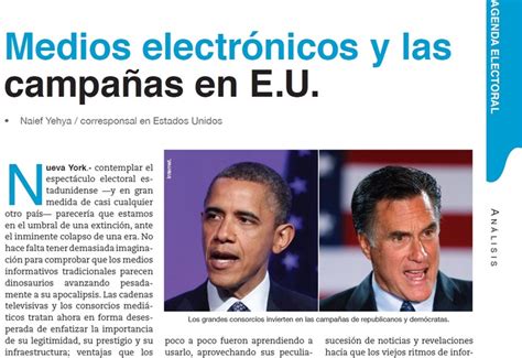 Naief Yehya Corresponsal En E U Habla Sobre Medios Electrónicos En Campañas Electorales Del