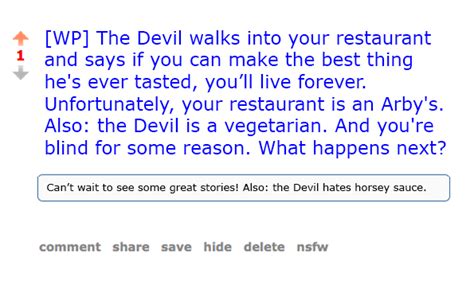 The Worst Reddit Writing Prompts Of All Time