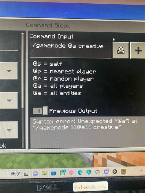 Why Is This Command Not Working Rminecraft