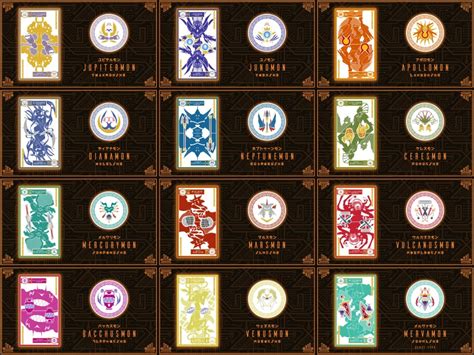 Apollomon Bacchusmon Ceresmon Dianamon Junomon Jupitermon Marsmon Mercurymon Mervamon