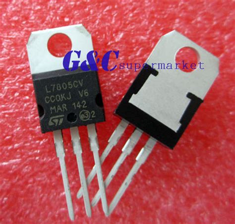 30pcs Ic L7805cv L7805 7805 To 220 Voltage Regulator 5v St New Good T26 Ebay