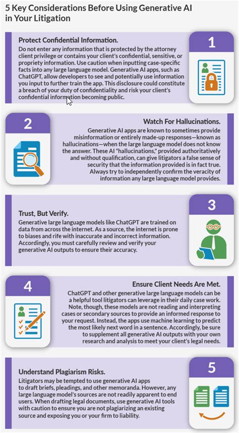 Generative Ai In Litigation 5 Key Considerations Before Using Generative Ai
