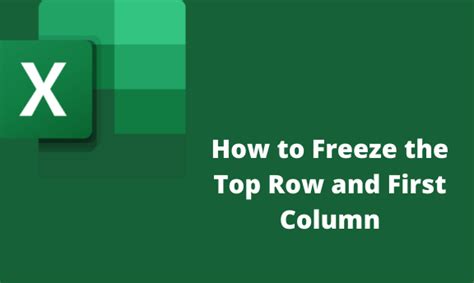 Excel How To Freeze The Top Row And First Column Basic Excel Tutorial