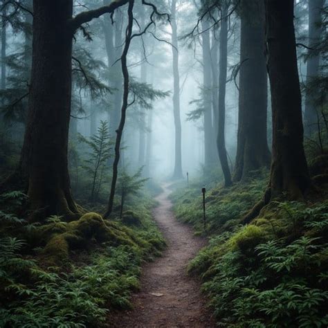 Free Misty Forest Path Image Eucalyptus Trail Wilderness Download