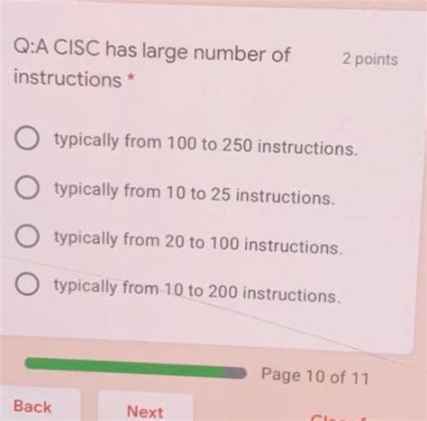 Solved Q A Cisc Has Large Number Of Instructions 2 Points