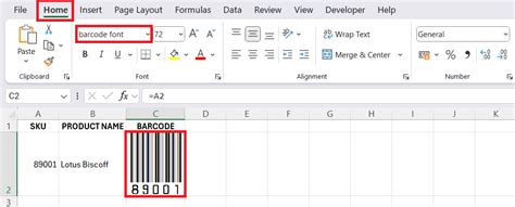 How To Add Barcode Font In Excel Easily Myexcelonline