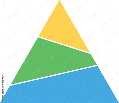 Infographic Pyramid Chart Color Step Diagram Layout Stock Vector Adobe Stock