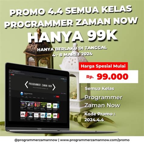 Programmer Zaman Now On Linkedin Laravel Android Nodejs Docker Spring Springboot Dart Git