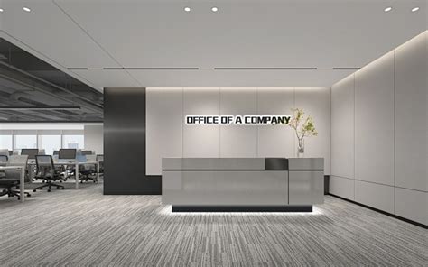 现代办公室设计效果图欣赏 【知末效果图】